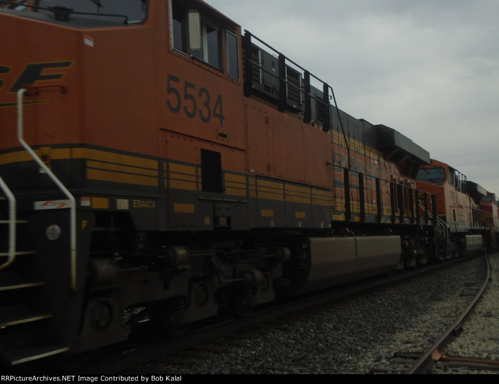 & BAM, BNSF 5534 leading a double stack east bound is upon us